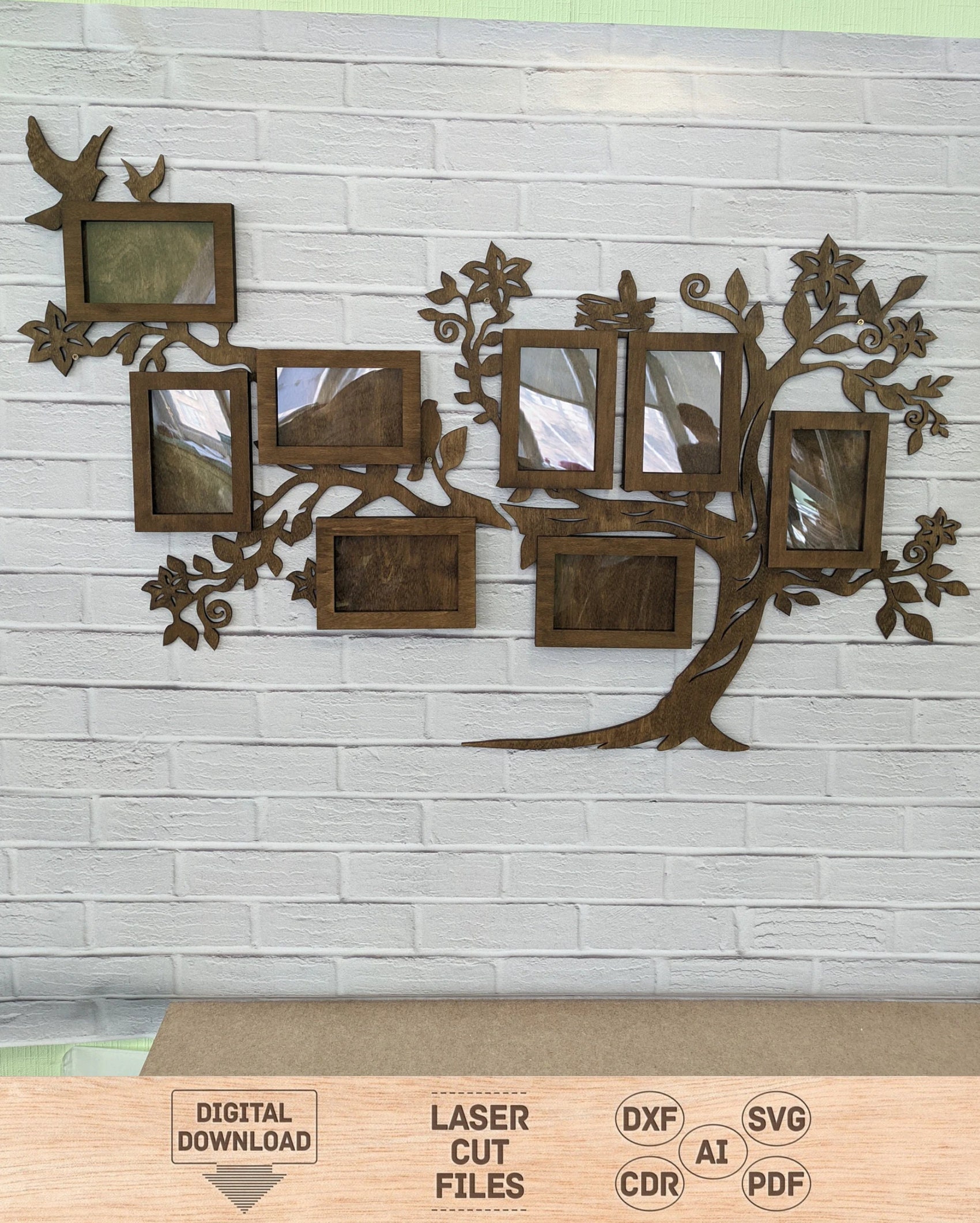 Family Tree Pdf, Family Tree Dxf, Family Tree Wall Art Svg, Family Tree ...