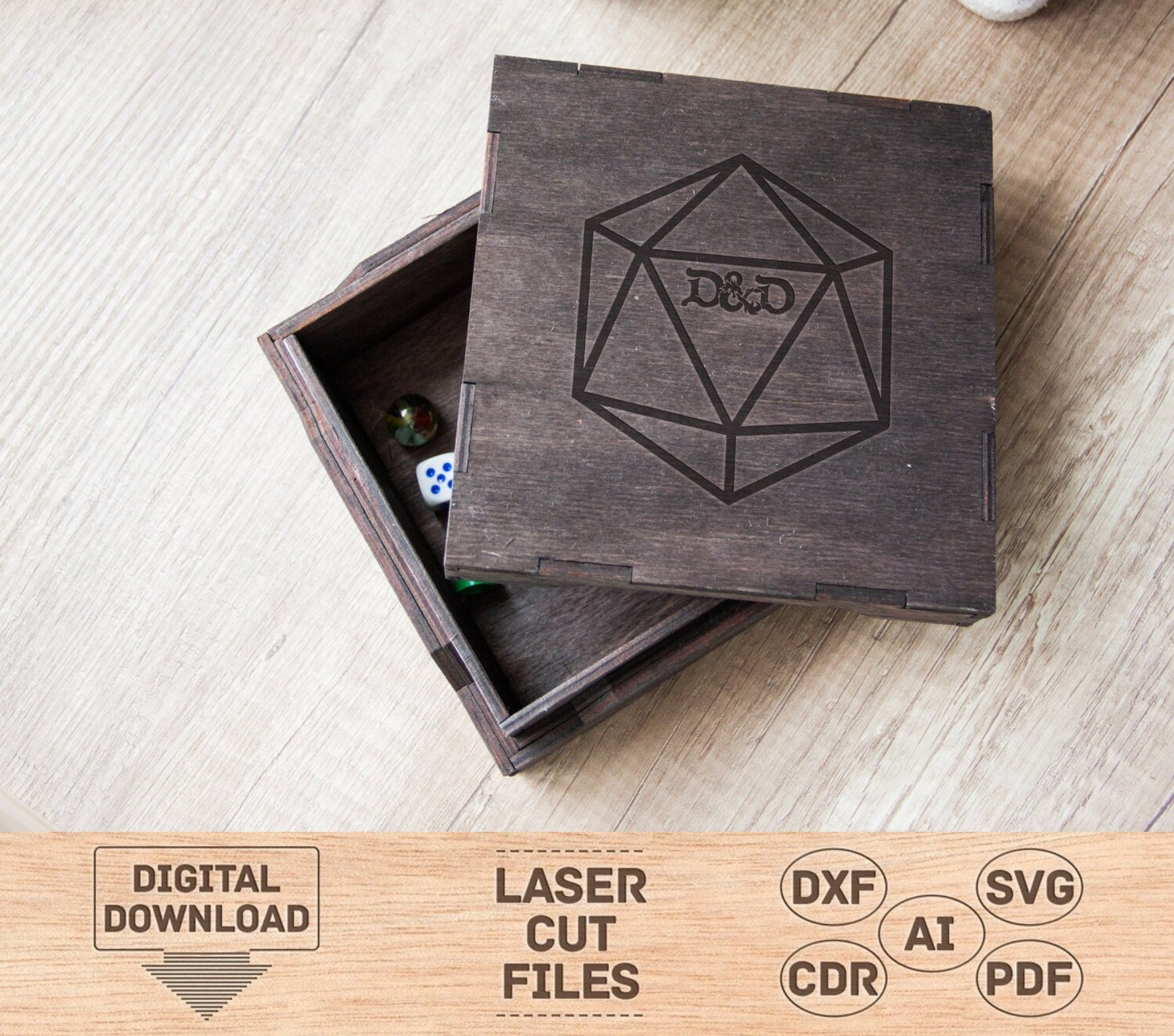 Dice Box Svg, Dice Box Pdf, Dice Box Dxf, Dice Box Cdr, Dice Holder Dnd Svg, Dice Holder Dnd Pdf ...