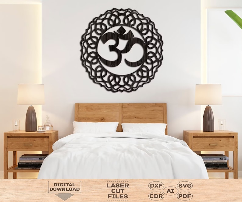 Ohm Pdf, Ohm Dxf, Ohm Ai, Om Wall Art, Om Wall Decor, Om Svg, Ohm Svg ...