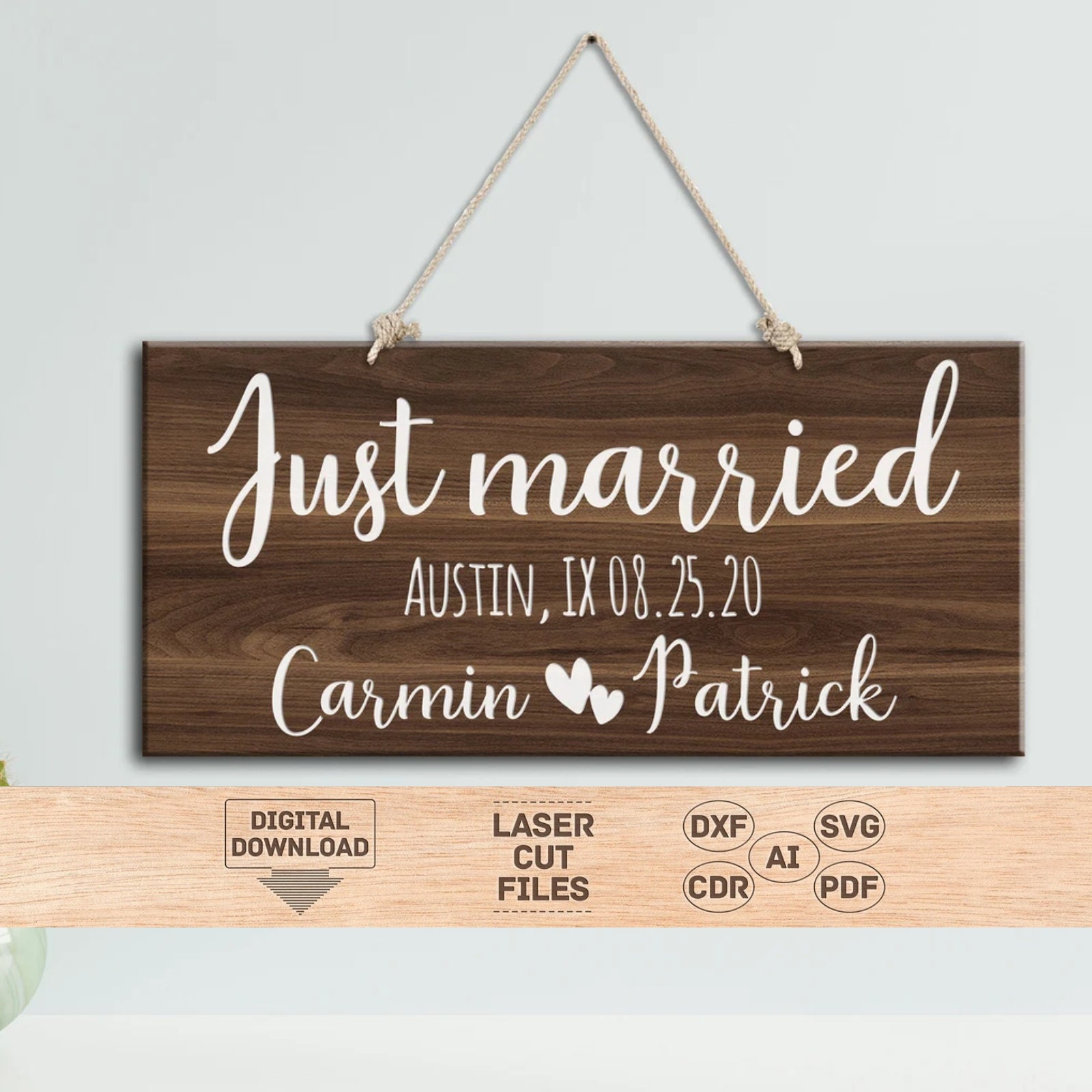 Wedding Sign Svg Wedding Sign Pdf Wedding Sign Dxf Wedding - Etsy