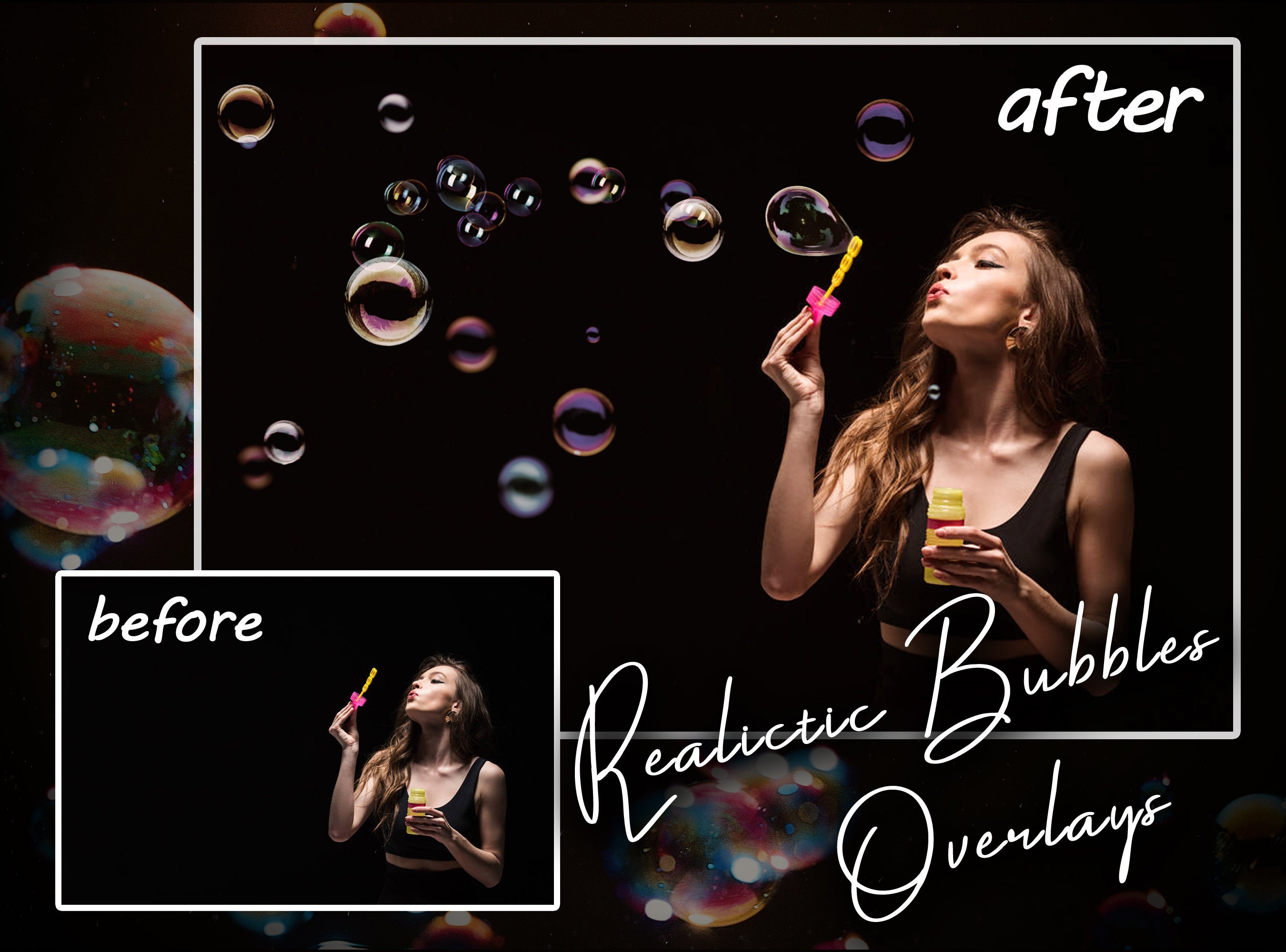 Bubble Overlay Bubble Overlay Photoshop Soap Bubble Overlay - Etsy