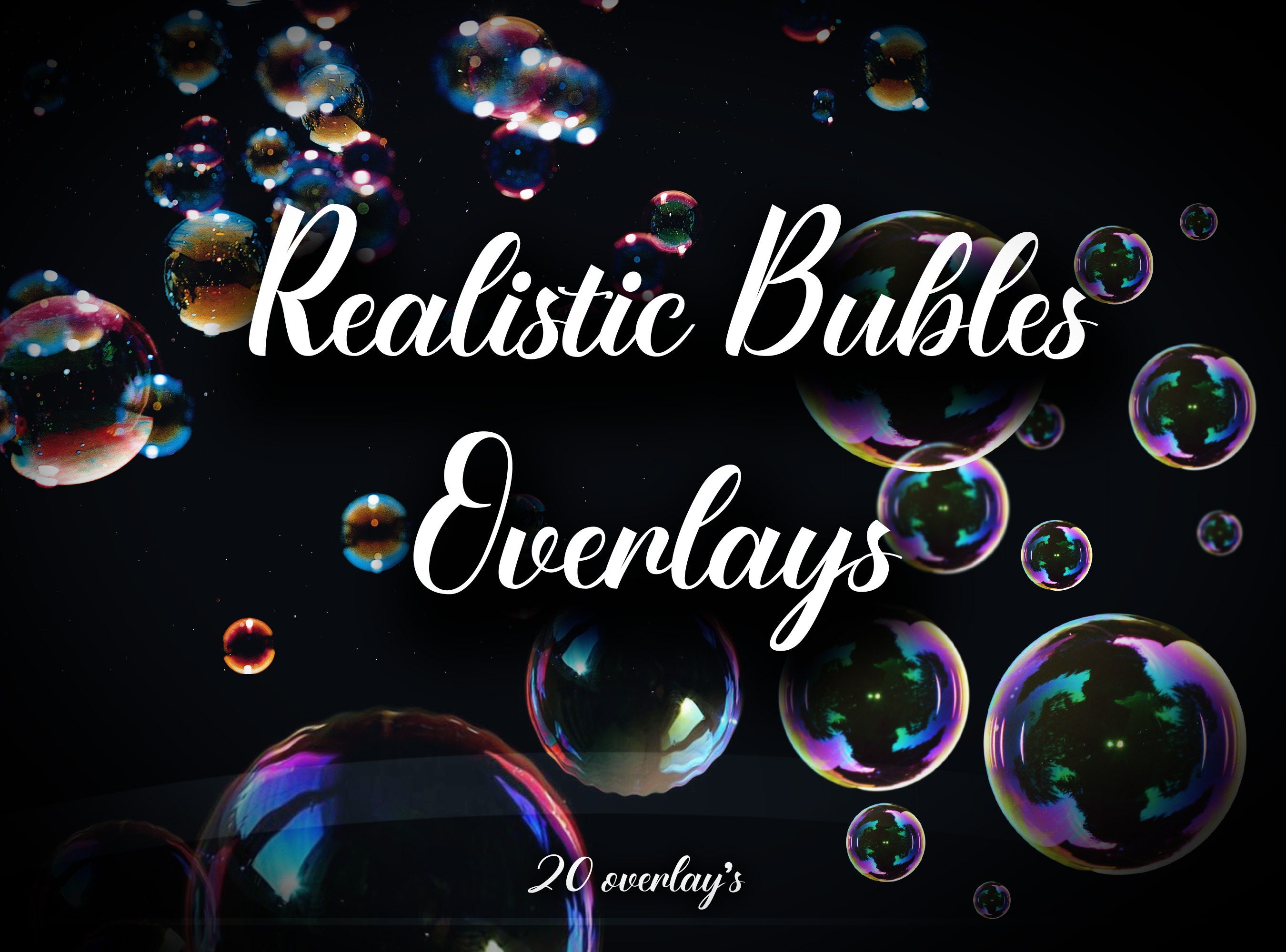 20 Bubble Overlays,Bubble Overlay Photoshop,Photoshop Overlays ...