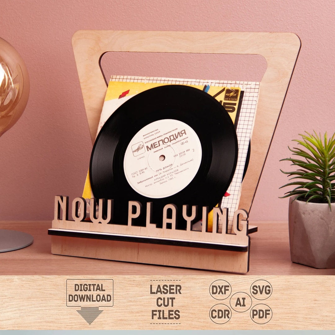 Record Storage Svg, Record Storage Pdf, Record Storage Dxf, Vinyl ...