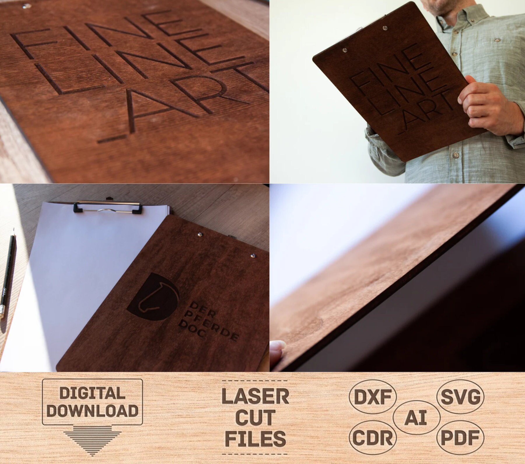 Clipboard Svg, Clipboard Pd, Clipboard Dxf, Wood Clipboard Svg, Wood ...
