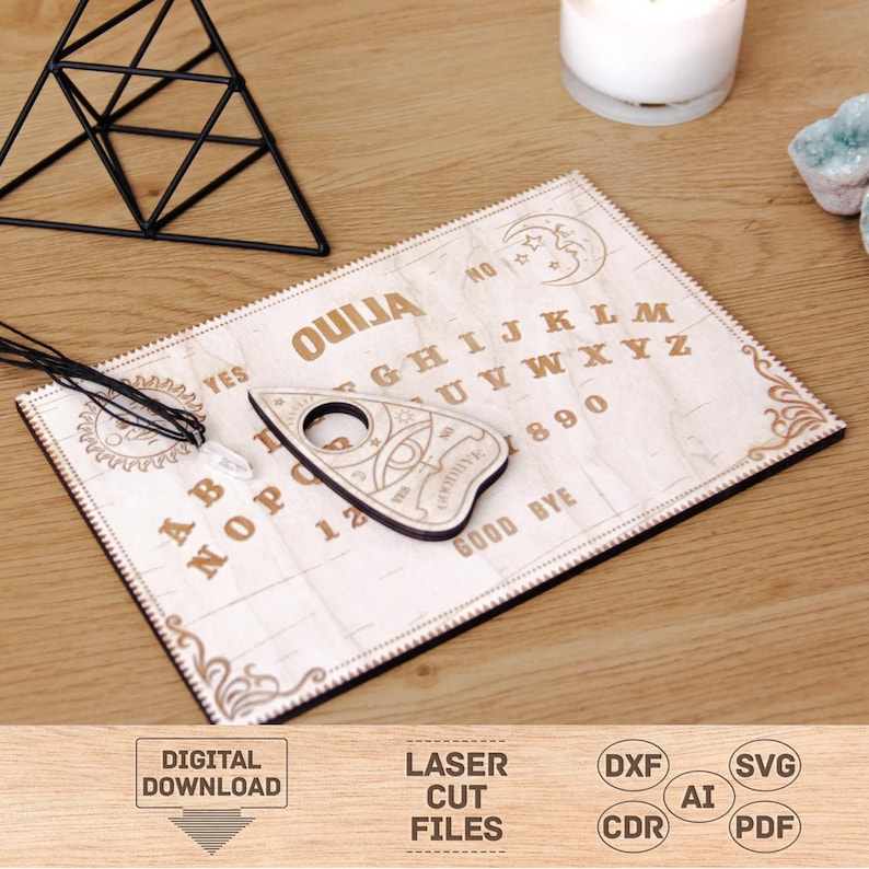 Ouija Board Svg, Ouija Board Pdf, Ouija Board Dxf, Talking Board Svg ...