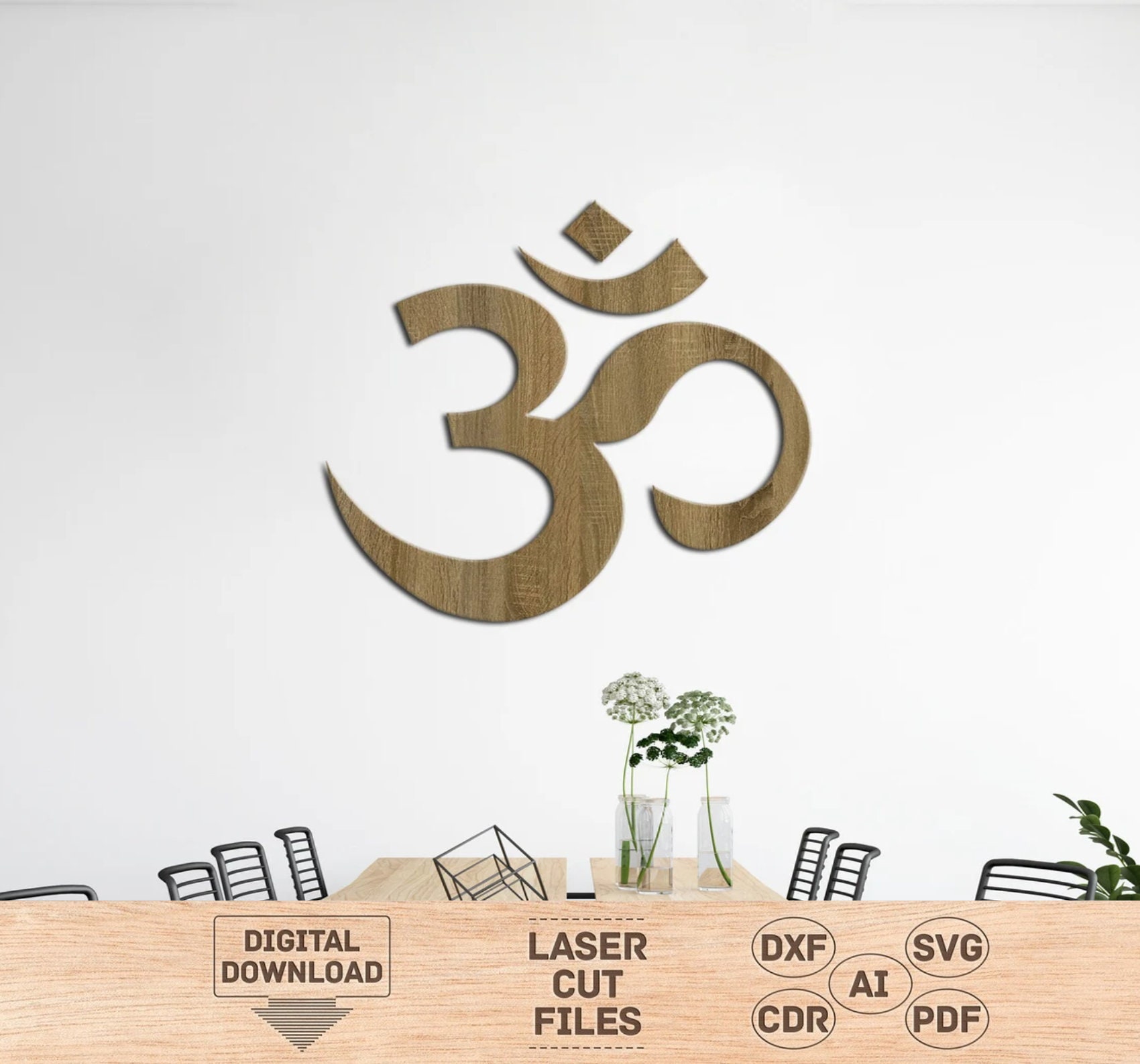 Om Wall Art, Om Wall Decor, Ohm Svg, Ohm Wall Art, Om Svg, Arabic Art ...