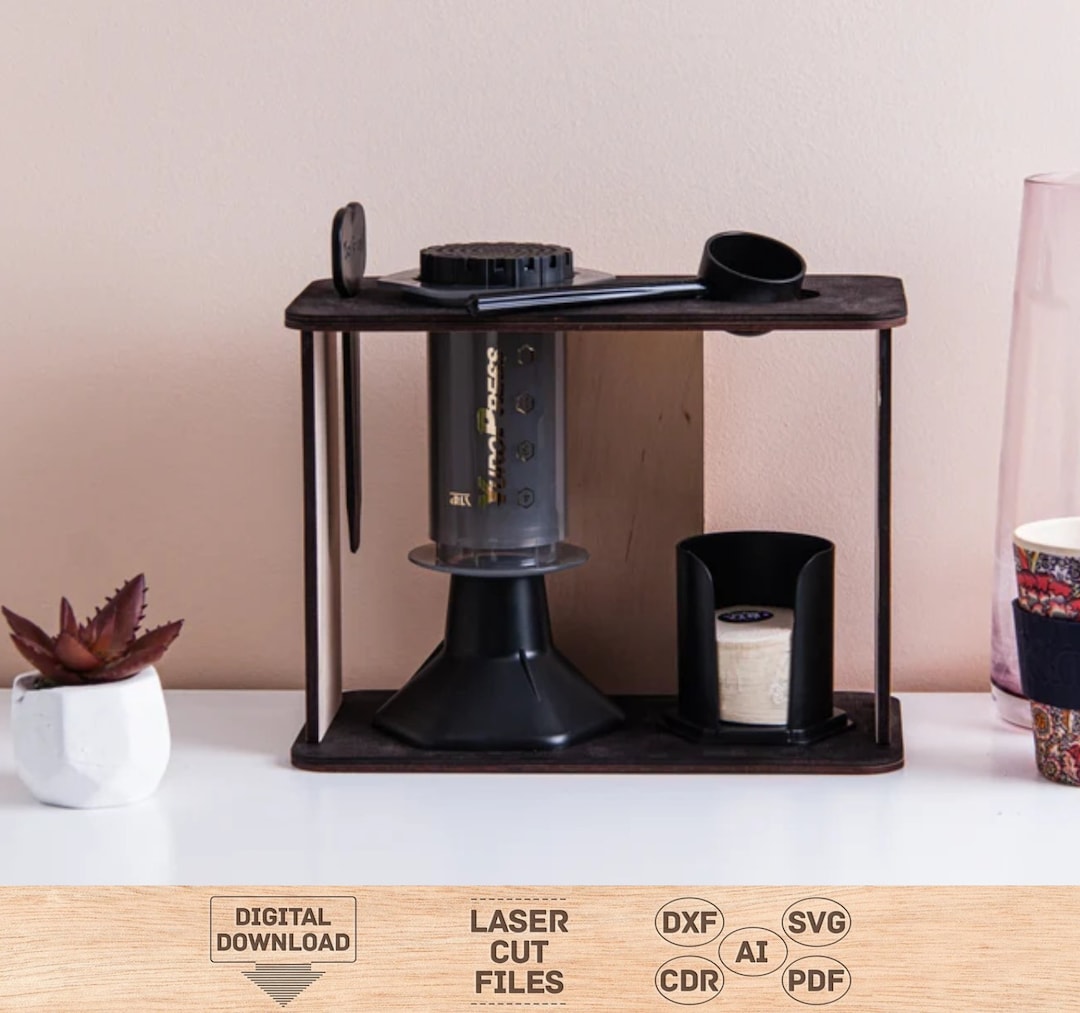 Aeropress Holder Laser Cut, Aeropress Storage Laser Cut, Aeropress ...