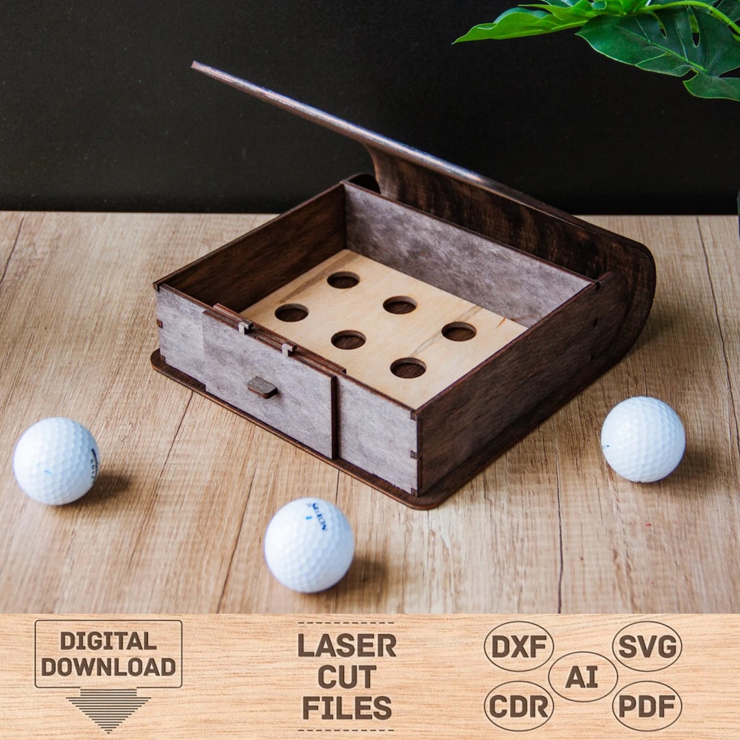 Golf Ball Box Svg, Golf Ball Box Pdf, Golf Ball Box Dxf, Golf Ball ...