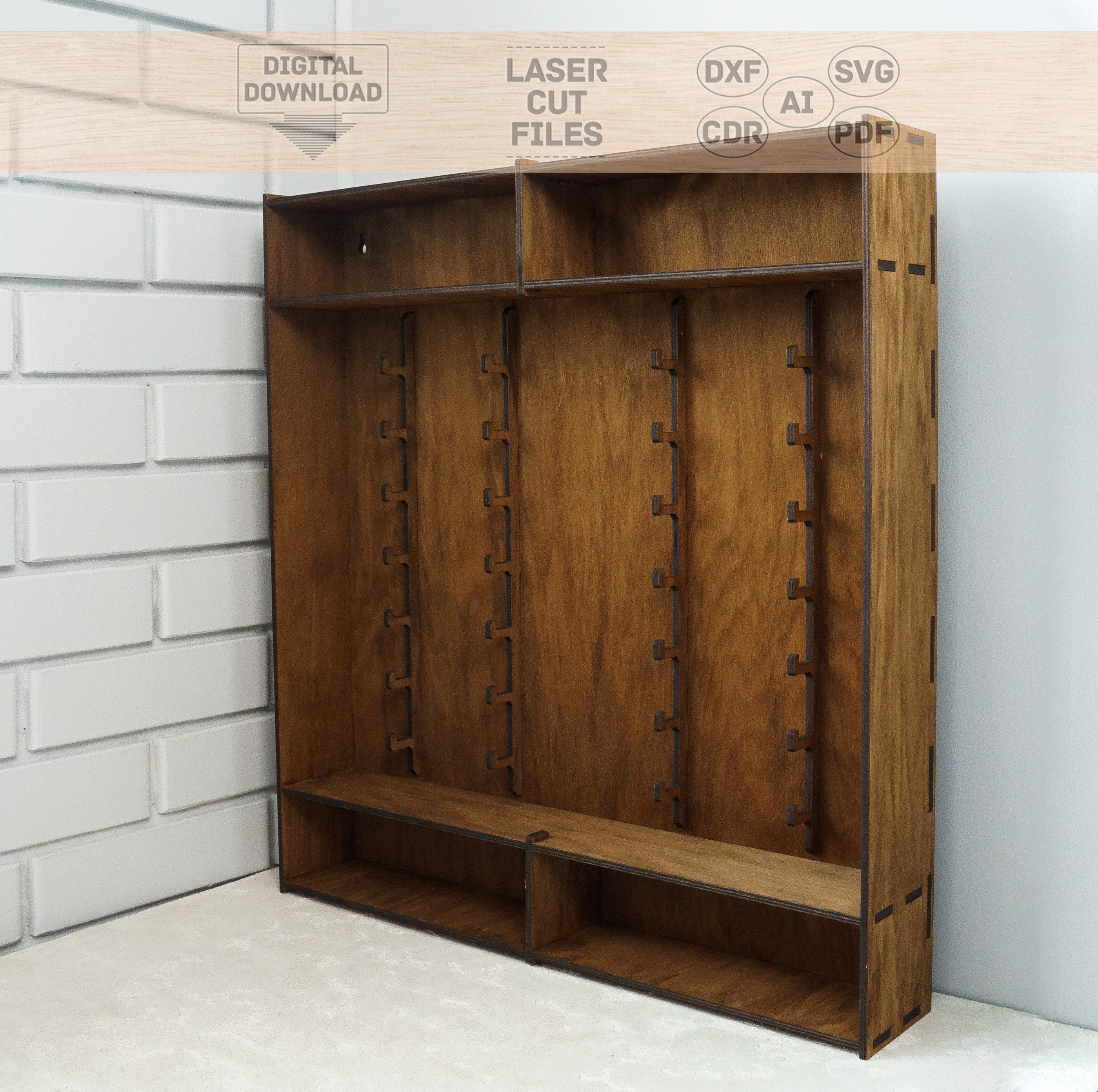 Knife Wall Rack Svg, Knife Rack Laser Cut, Knife Shelf Svg, Knife ...