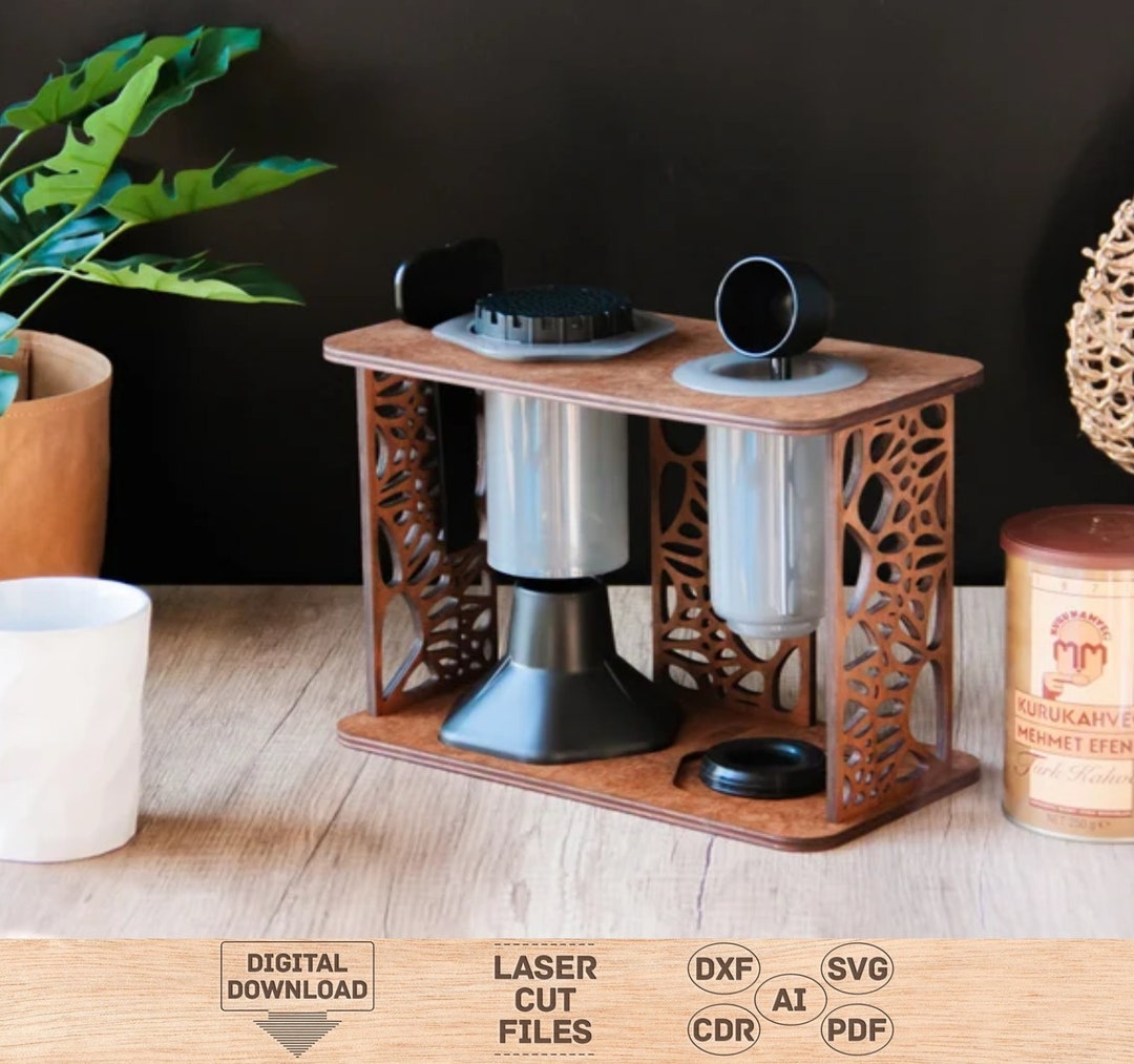 Aeropress Holder Svg, Aeropress Holder Pdf, Aeropress Holder Dxf ...