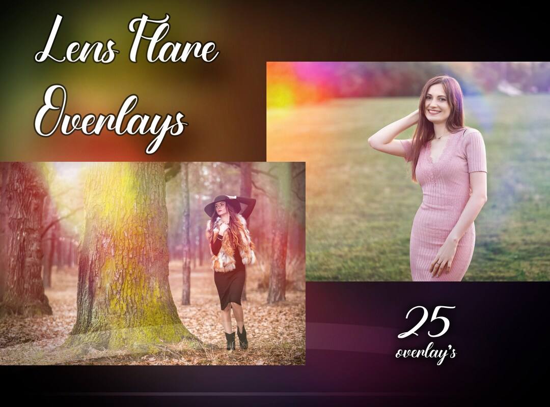 25 Lens Flare Overlays,lens Flare for Photoshop,lens Flare Overlay ...