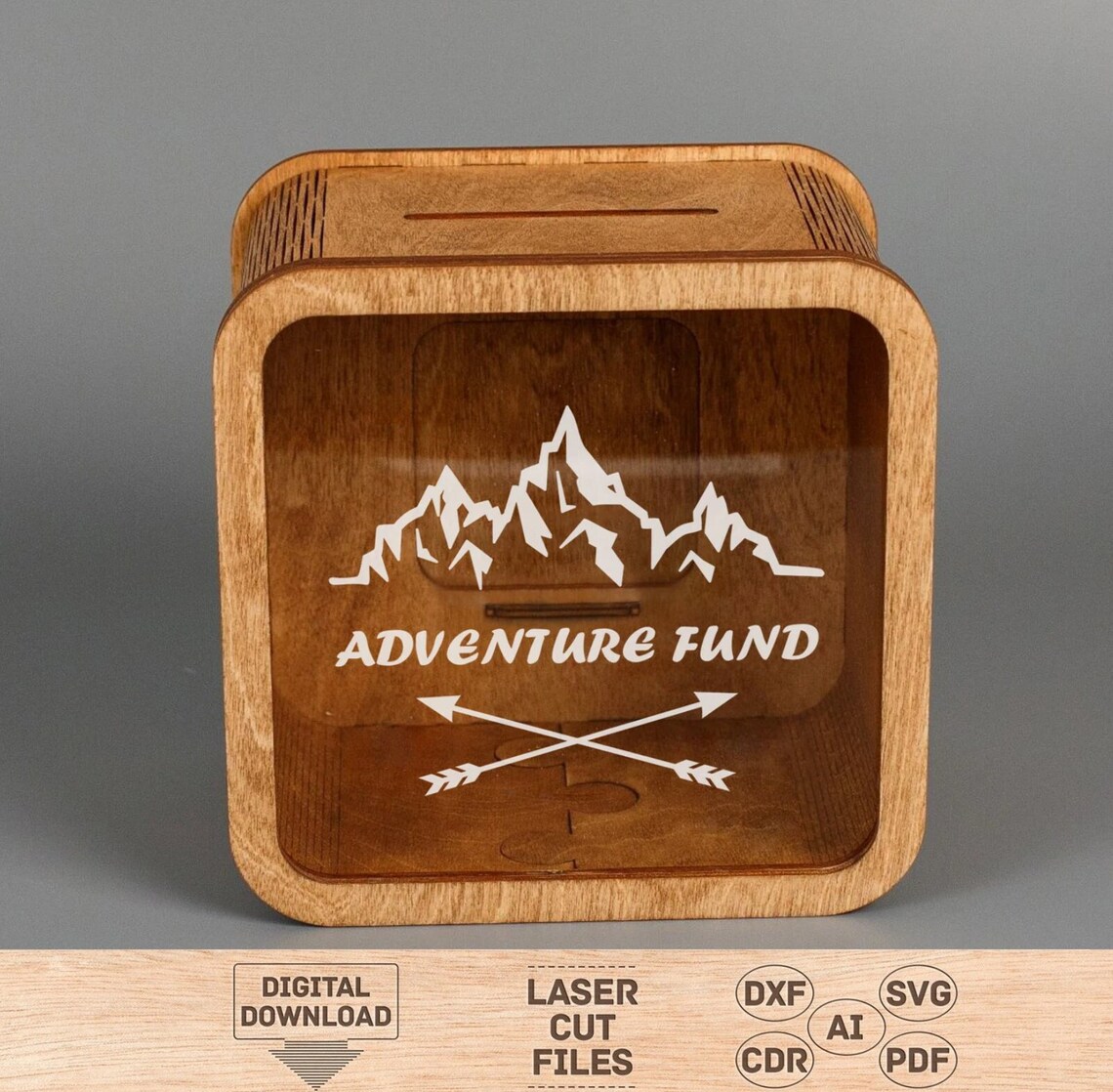 Spardose svg Spardose pdf Spardose dxf Holz Spardose svg - Etsy Schweiz