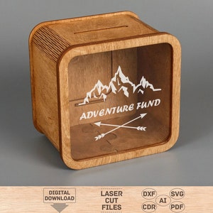 Money Box Svg, Money Box Pdf, Money Box Dxf, Wooden Money Box Svg ...