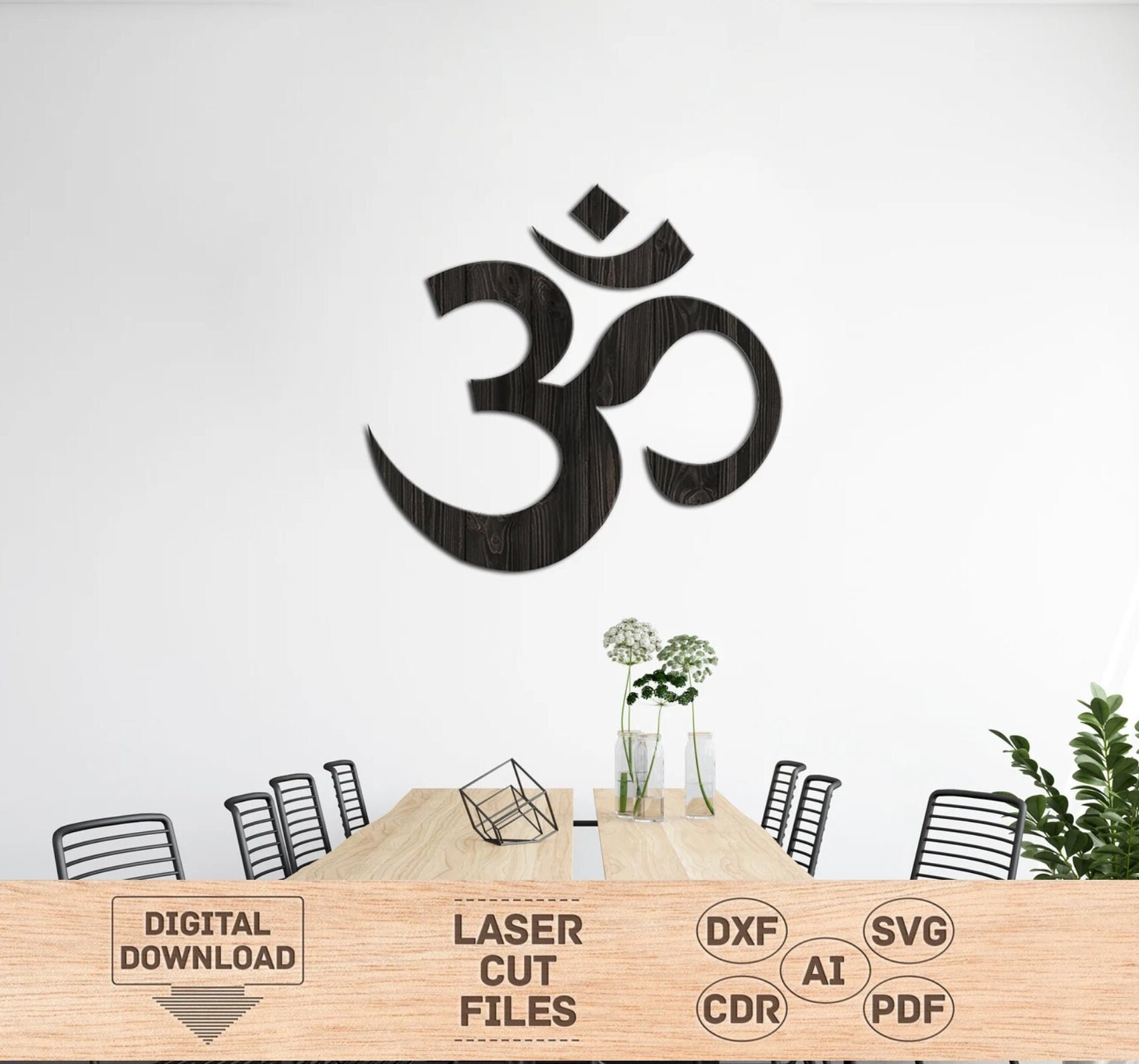 Om Wall Art Om Wall Decor Ohm Svg Ohm Wall Art Om Svg - Etsy Australia