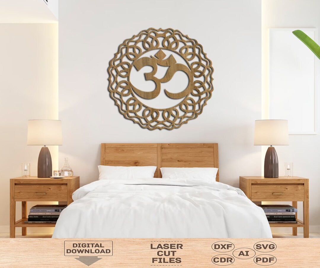 Ohm Pdf, Ohm Dxf, Ohm Cdr, Ohm Ai, Om Wall Art, Om Wall Decor, Om Svg ...