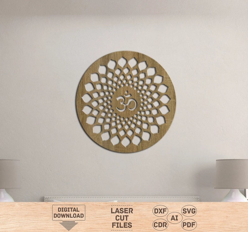 Om Symbol Svg, Om Wall Art, Om Wall Decor, Om Svg, Ohm Svg, Ohm Wall ...