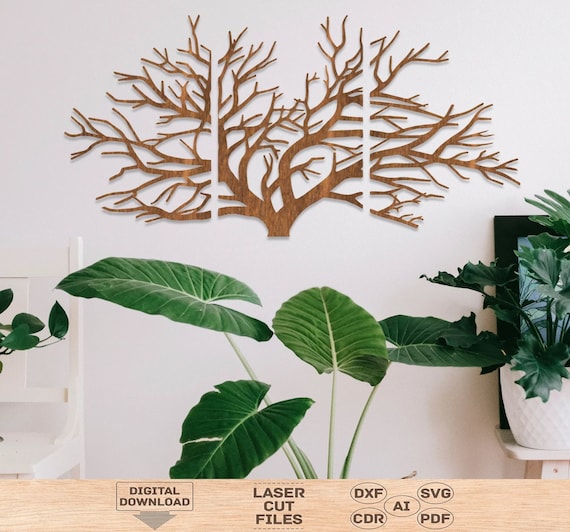 Tree Wall Art Svg Tree of Life Svg Tree of Life Dxf Tree of - Etsy