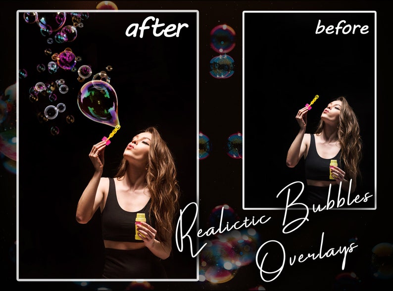 20 Bubble Overlaysbubble Overlay Photoshopphotoshop - Etsy