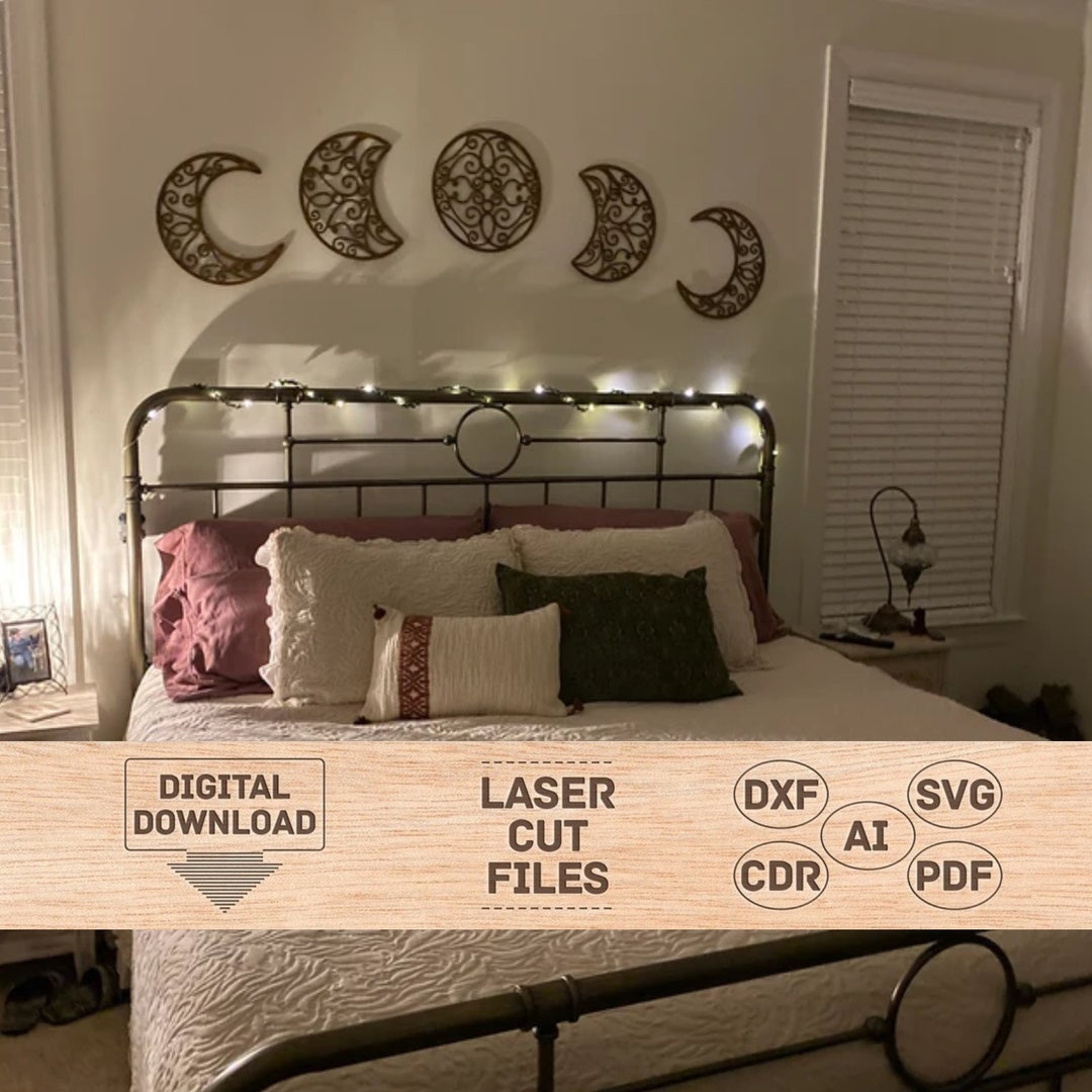 Moon Phase Svg, Moon Phase Laser Cut, Moon Phase Pattern, Moon Phase ...