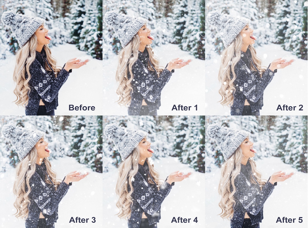 Winter Overlay, Falling Snow Overlay, Winter Overlay Photoshop, Snow ...