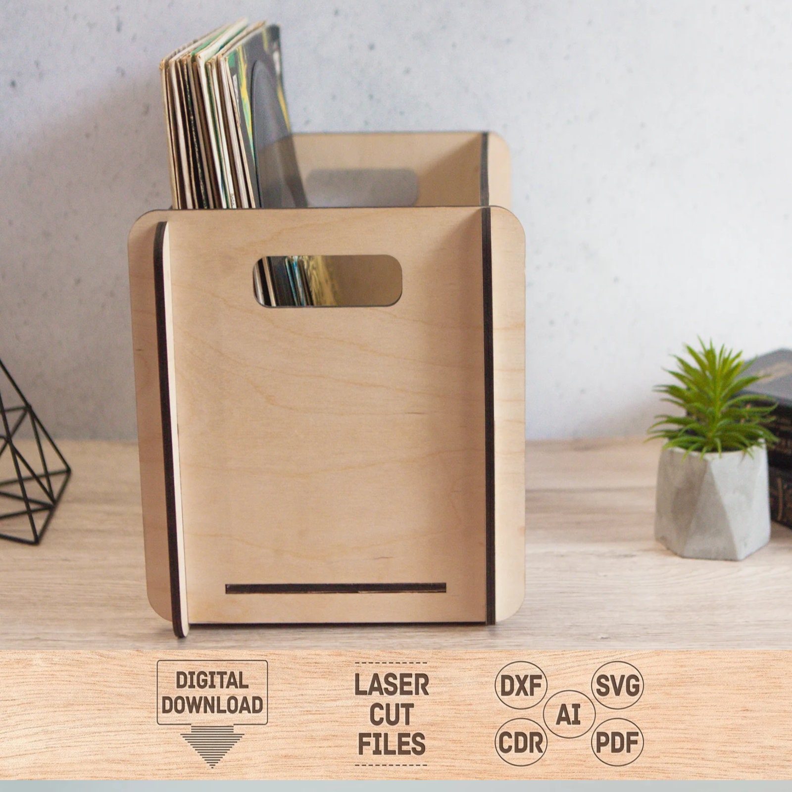 Vinyl Record Storage Svg, Vinyl Record Storage Pdf, Vinyl Record ...