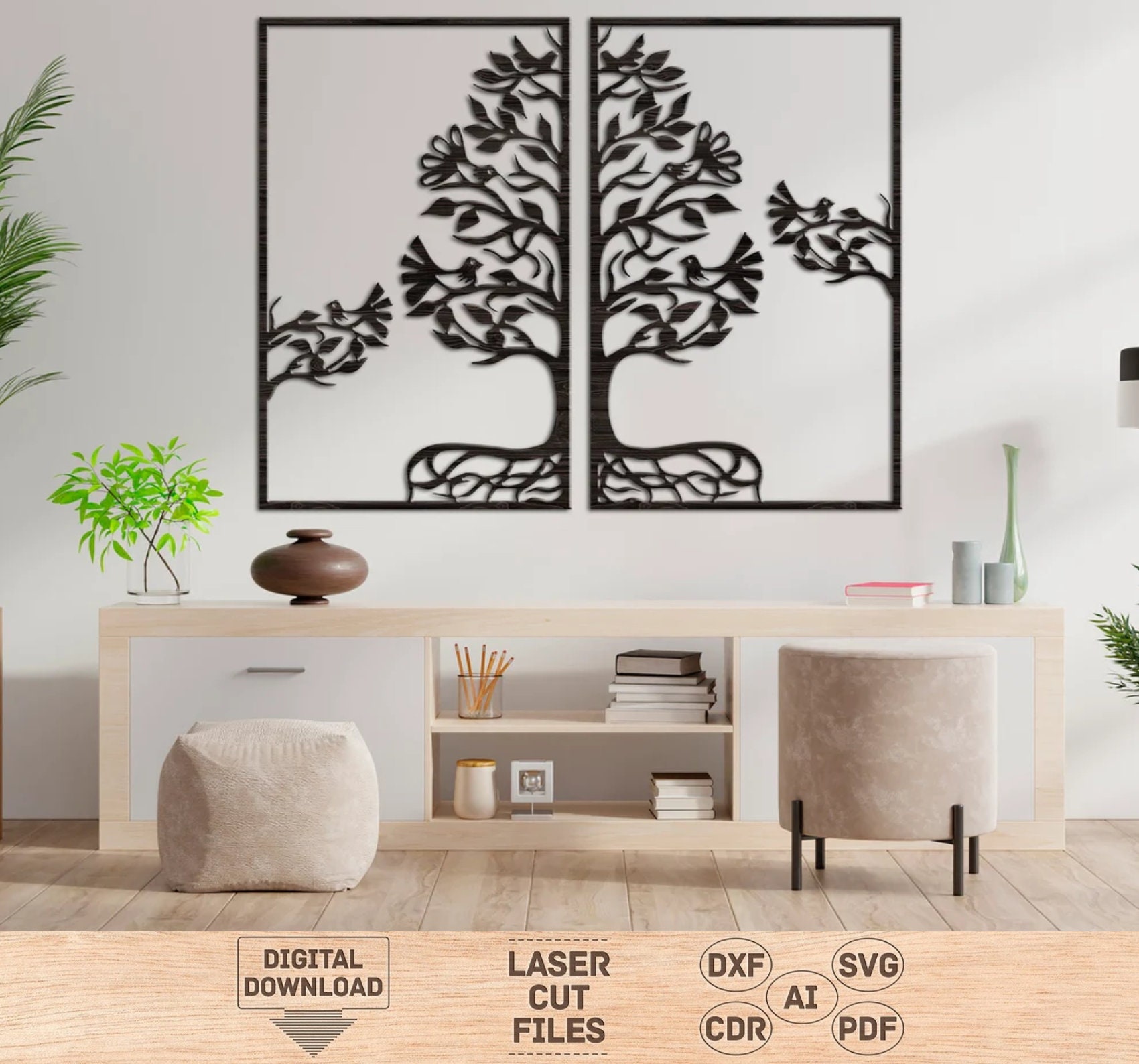 Family Photo Frame Svg, Tree of Life Wall Decor, Tree of Life Wall Art ...