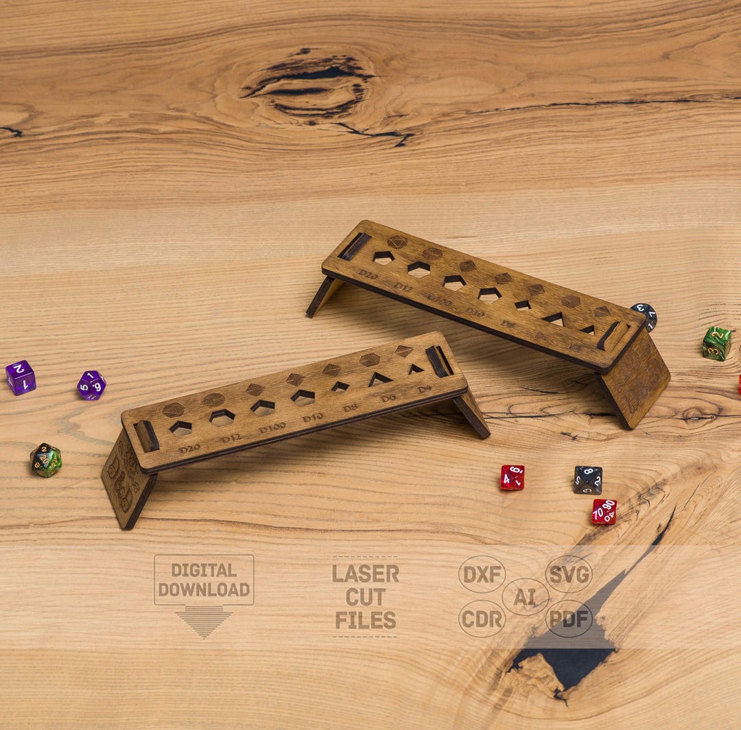 Dice Display Holder Svg, Dnd Dice Display Holder Pdf, Dnd Dice ...