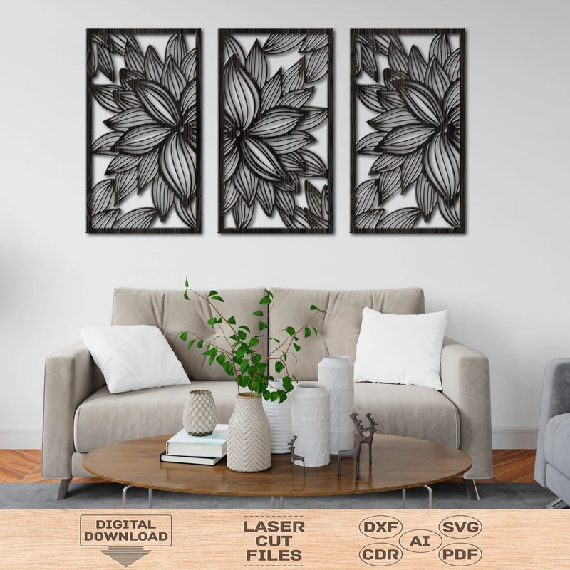 3 Panel Wall Art - Etsy