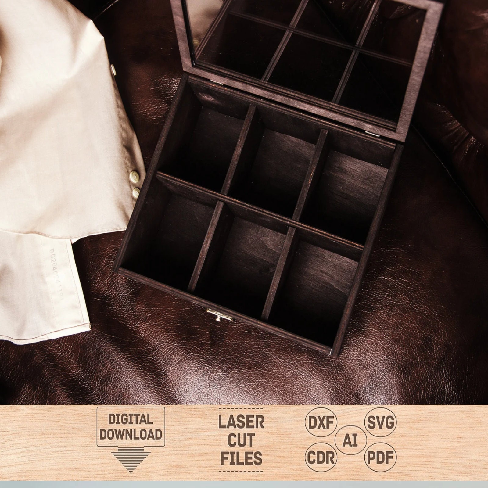 Watch Box Svg Watch Box Dxf Watch Box Pdf Watch Box Cdr - Etsy