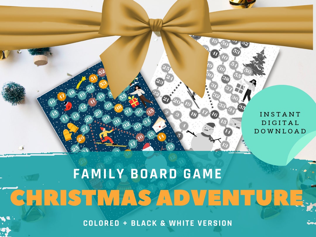 Christmas Family Board Game | Christmas Adventure | Instant Digital ...