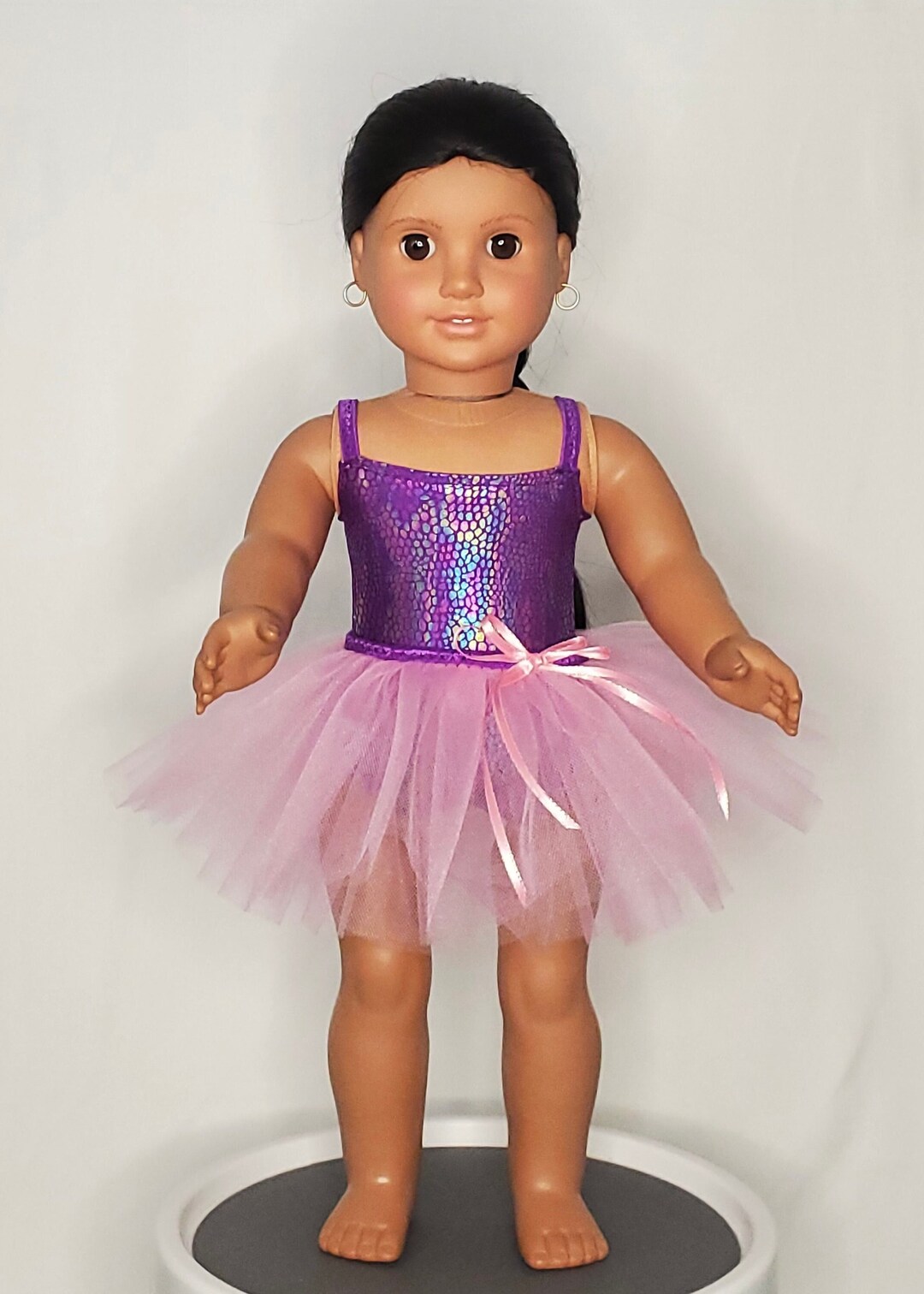 Purple Iridescent Snakeskin Leotard With Pink Tulle Ballerina Costume ...