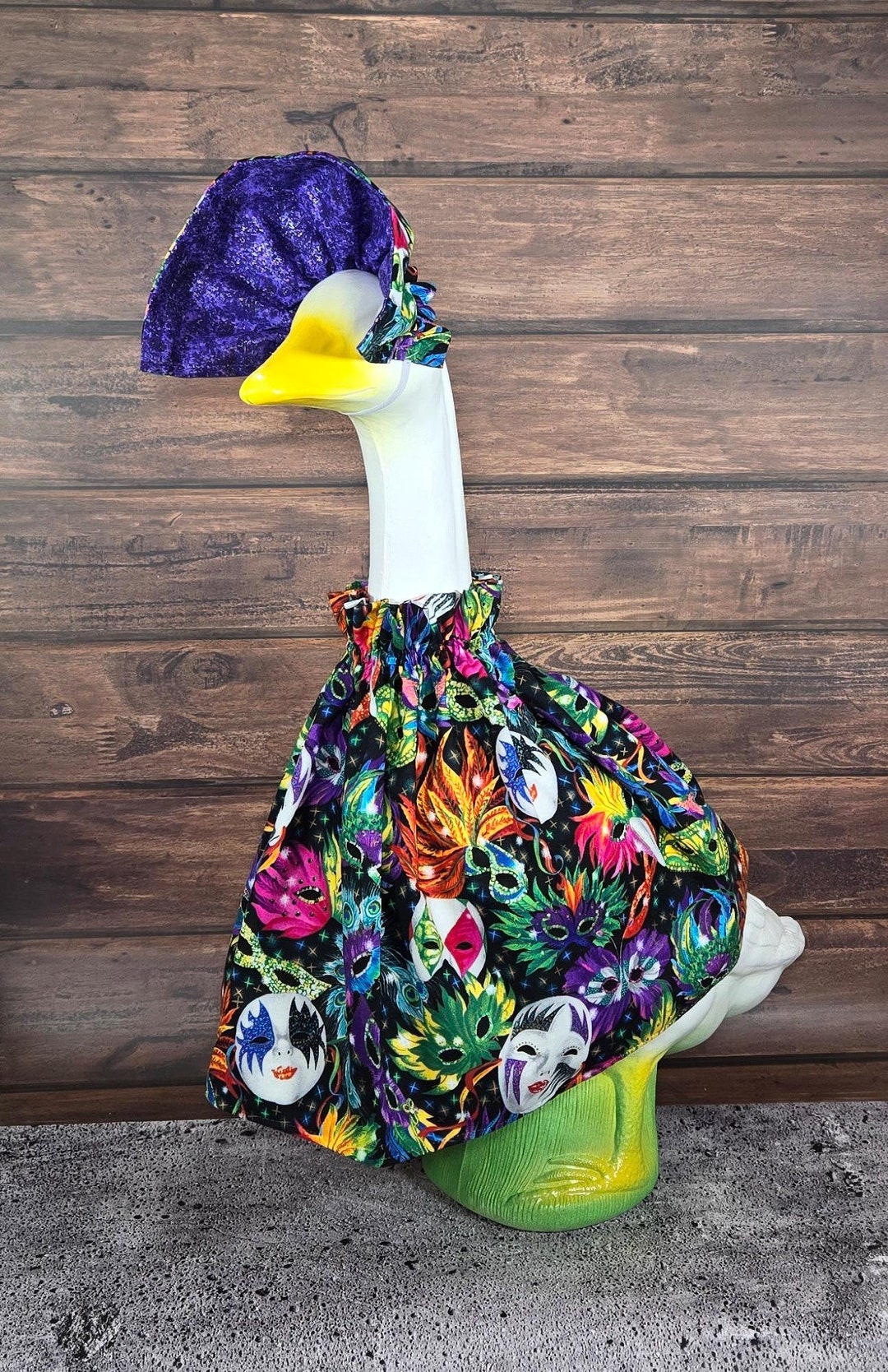Colorful Masquerade Masks Porch Goose Outfit - Etsy