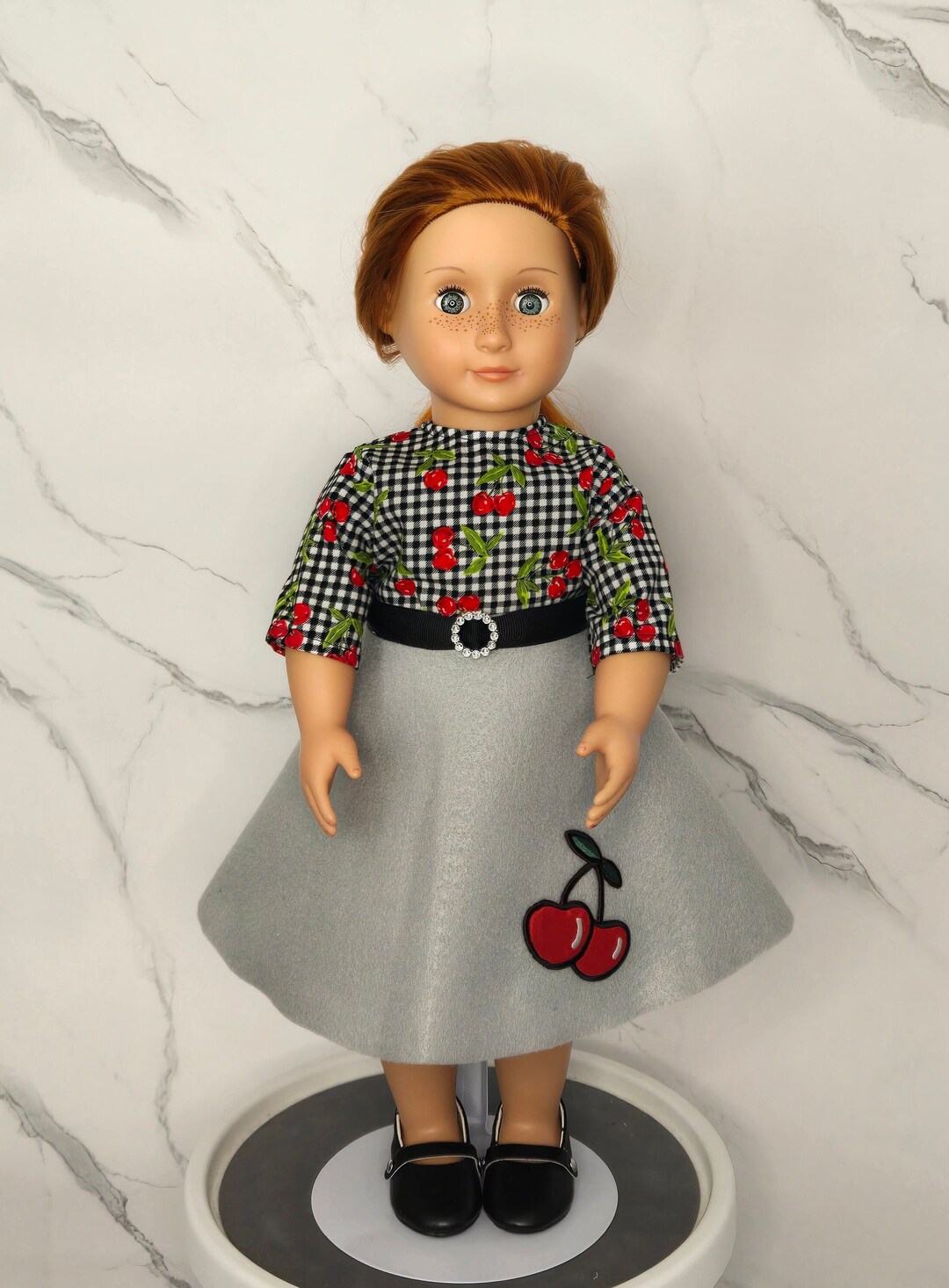 1950's Cherry Skirt Costume for 18 Inch Doll - Etsy