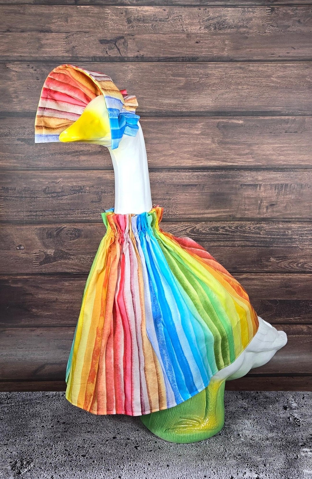 Rainbow Stripes Porch Goose Outfit - Etsy