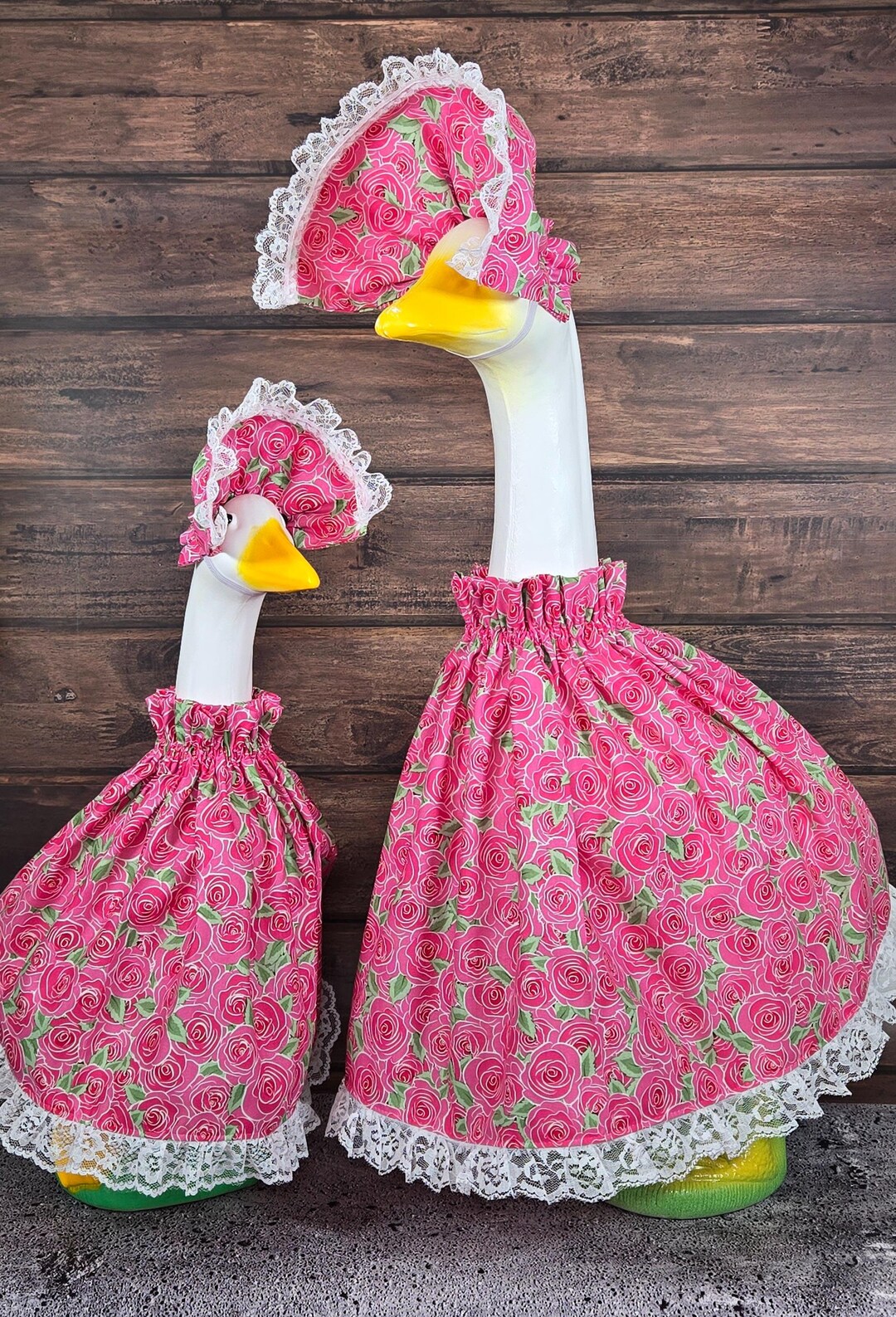 Pink Roses Baby/large Porch Goose Outfit - Etsy