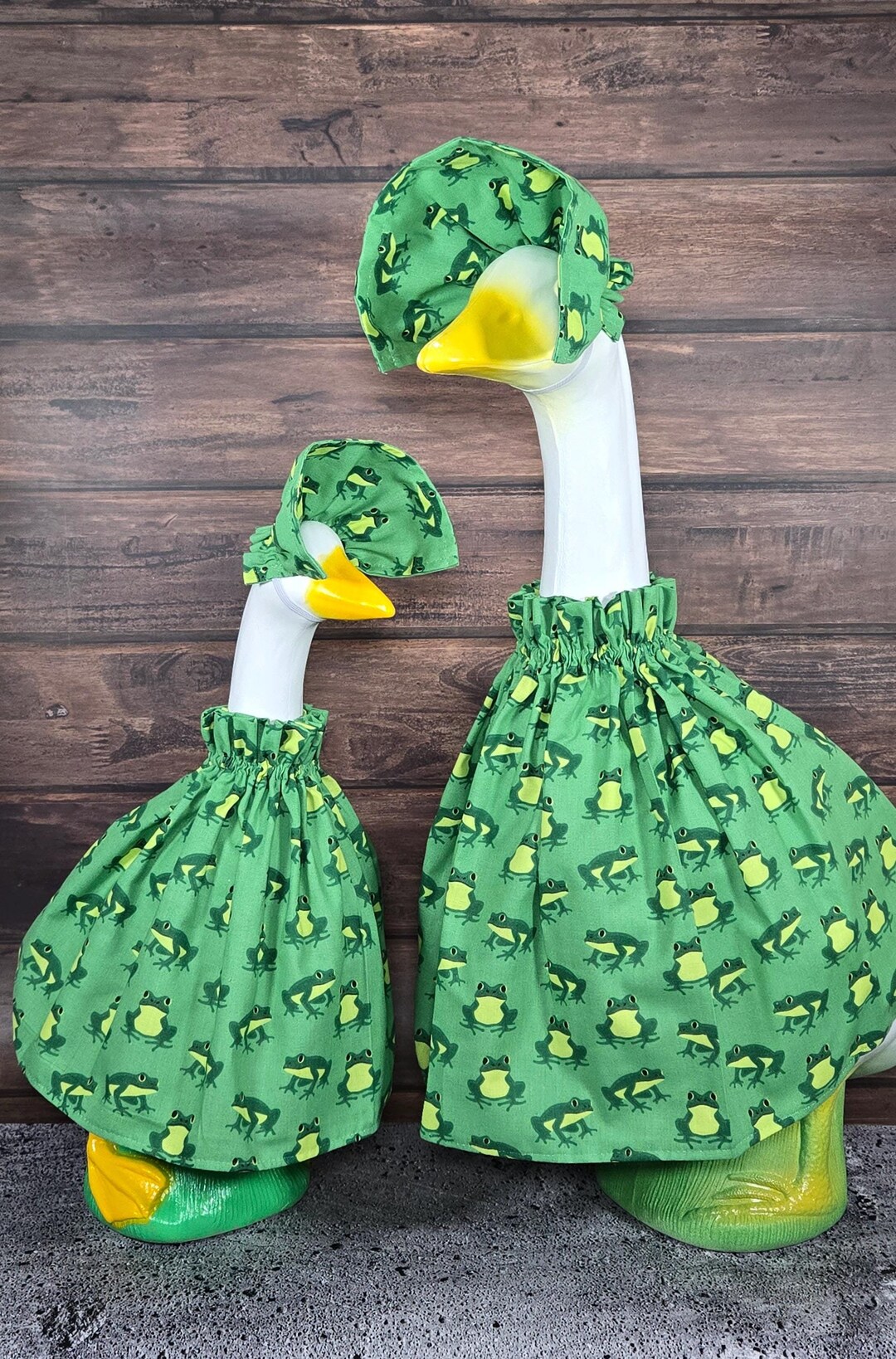 Green Frogs Baby/large Porch Goose Outfit - Etsy