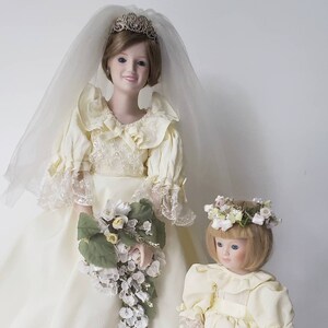 PRINCESS DIANA Bride Doll, 21” Tall, 1985 Danbury Mint, Diana and Her ...