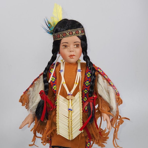 Native American Indian Porcelain Dolls - Etsy