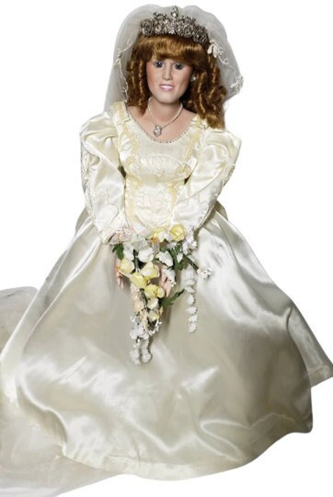 The Princess Sarah Bride Porcelain Doll, Fine Bisque Porcelain Doll ...