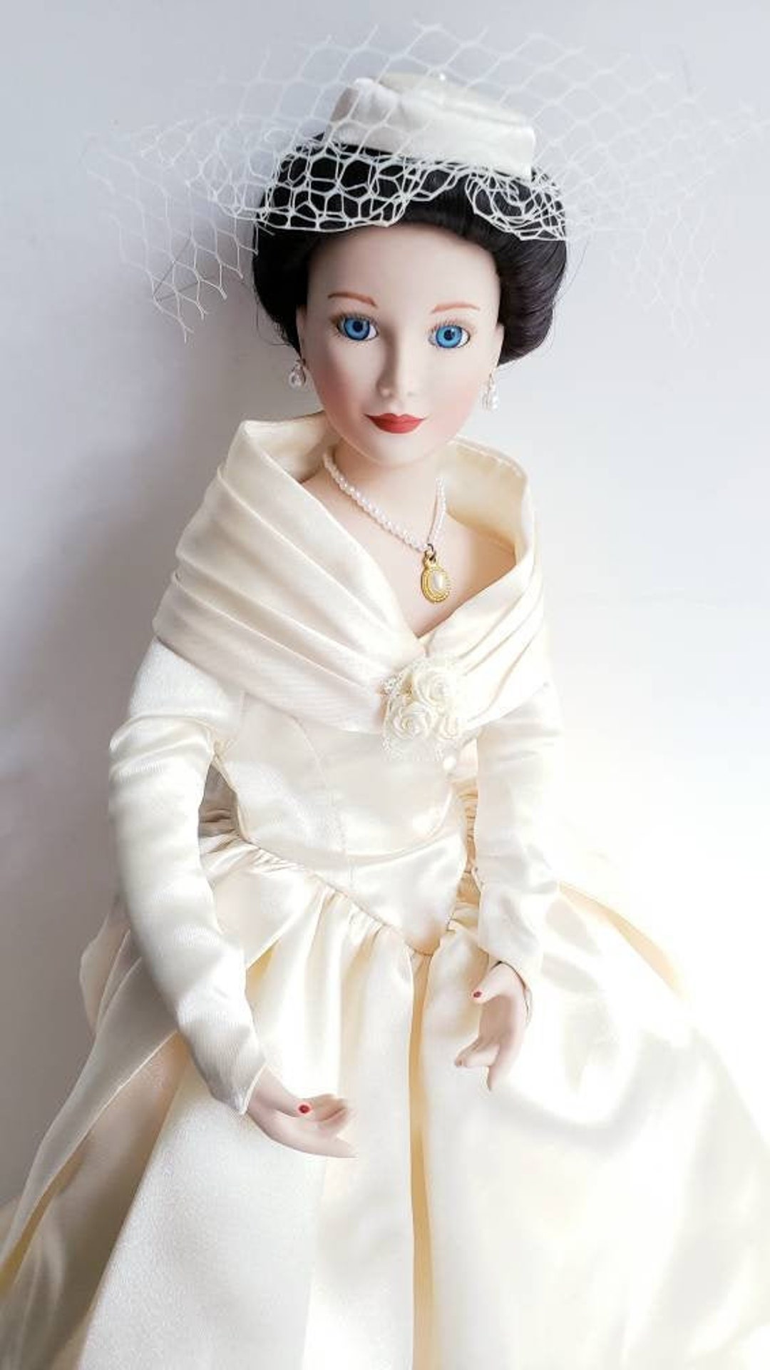 Genuine Porcelain Bride Doll, "beth's 1960's Wedding Dress" by Phil ...