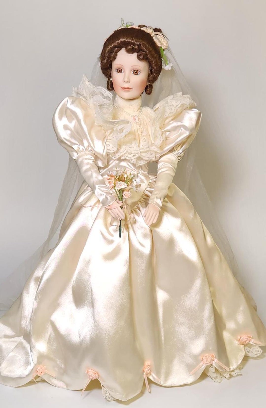 Ashton Drake Fine Porcelain Bride Doll, "elizabeth's 1900’s Wedding ...