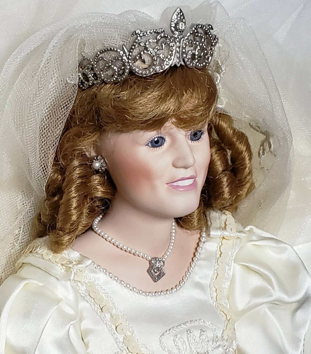 The Princess Sarah Bride Porcelain Doll, Fine Bisque Porcelain Doll ...