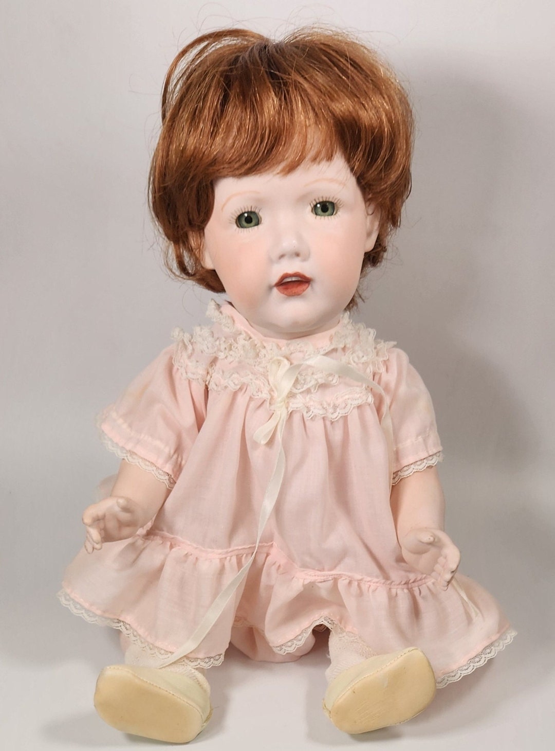 Bisque Porcelain Hilda Doll: German Reproduction, J.D.K. Jr 190 - Etsy