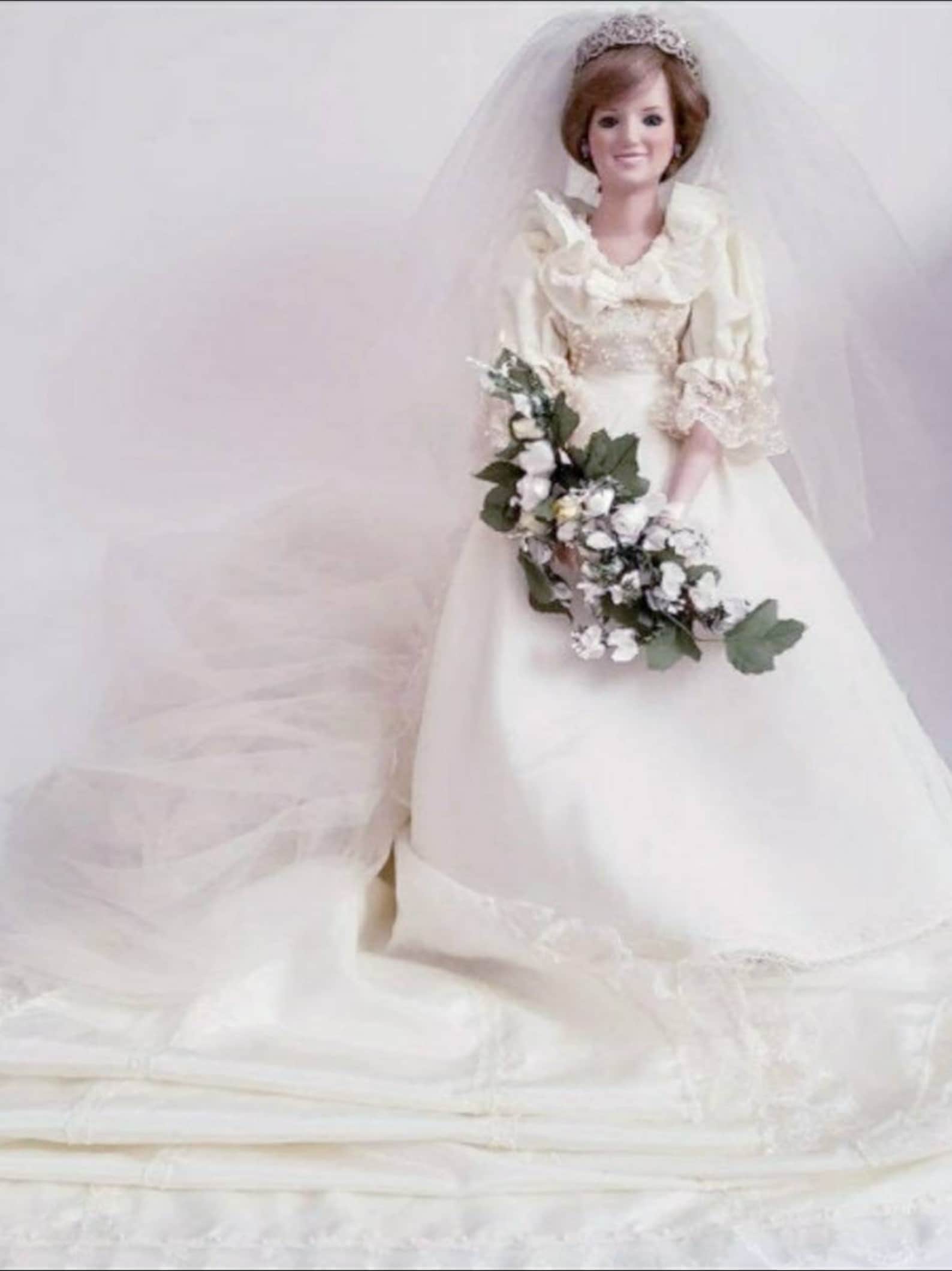 PRINCESS DIANA Bride Doll, 21 Tall, 1985 Danbury Mint, Diana and Her ...
