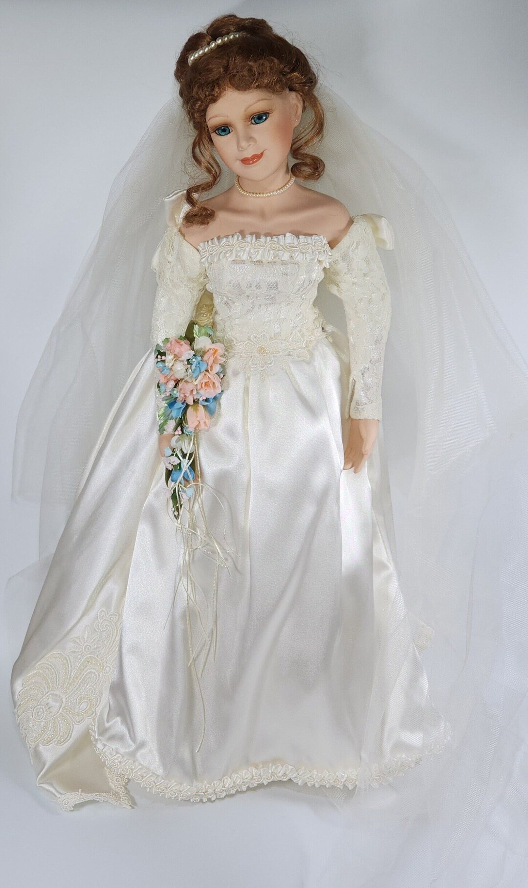 Court of Dolls Genuine Bride Porcelain Doll, Fine Bisque Doll, Heirloom ...
