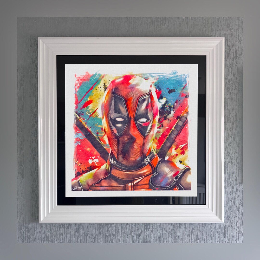 Vibrant Deadpool Unframed Pop Art Poster Print - Street Art Graffiti ...
