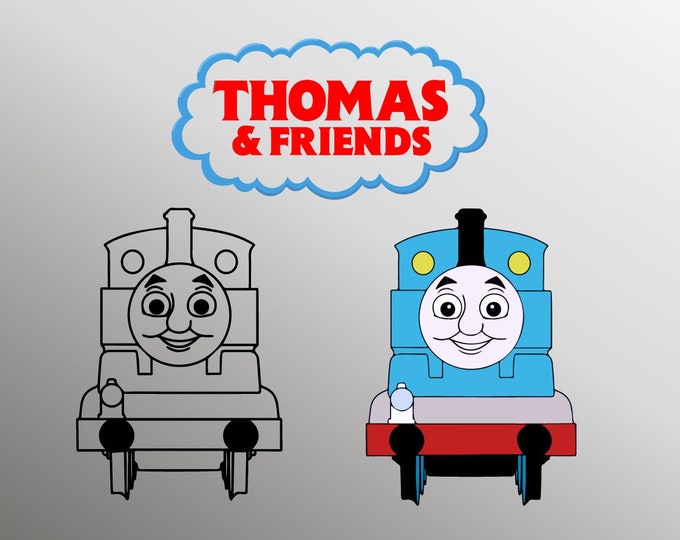 THOMAS THE TRAIN Svg for Cutting Machines cricut, Silhouette, Scanncut ...