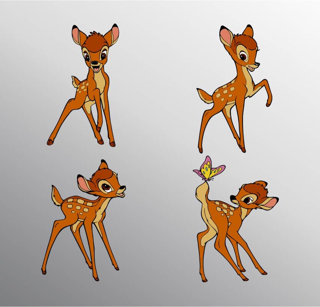Bambi SVG Bambi Clipart Cartoon SVG Bambi Bundle SVG Datei - Etsy.de