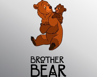 Brother Bear Svg | Etsy