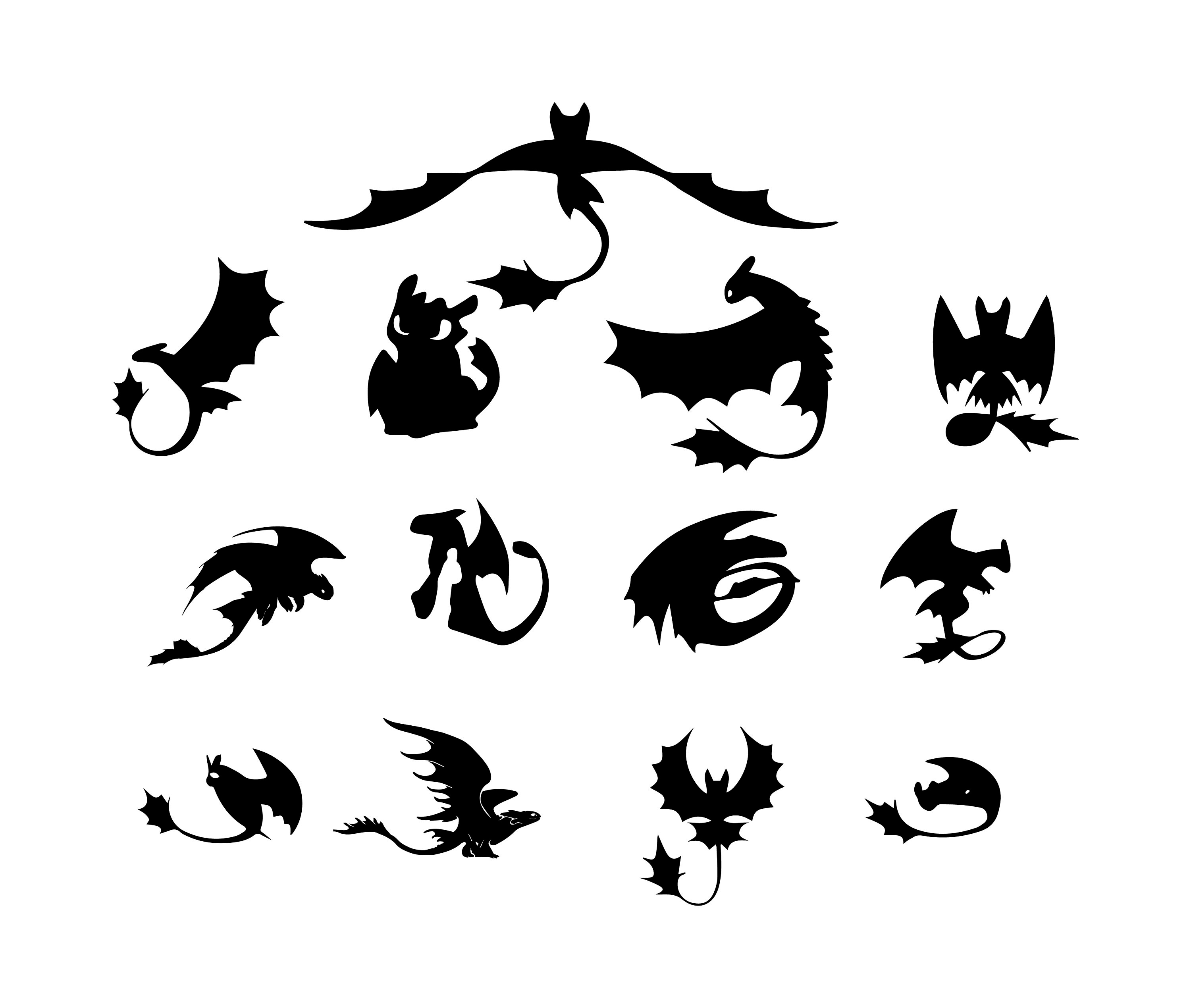 Toothless Silhouette